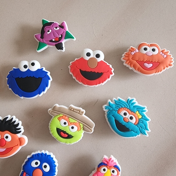 CROCS | Accessories | New Bundle Sesame Street Shoe Charms Jibbitz For ...